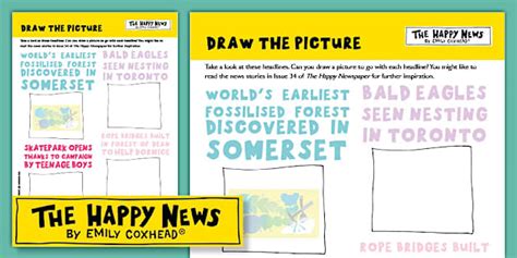 The Happy Newspaper Draw The Picture Issue 34 Twinkl