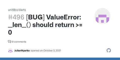 Bug Valueerror Len Should Return 0 · Issue 496 · Unit8co