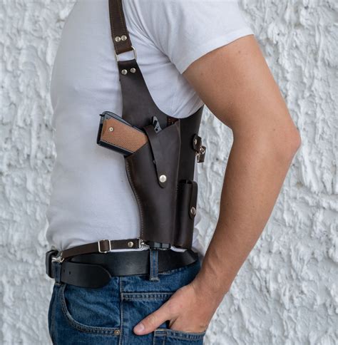 Leather Gun Holster Shoulder Gun Holster Glock 26 Holsters Kimber