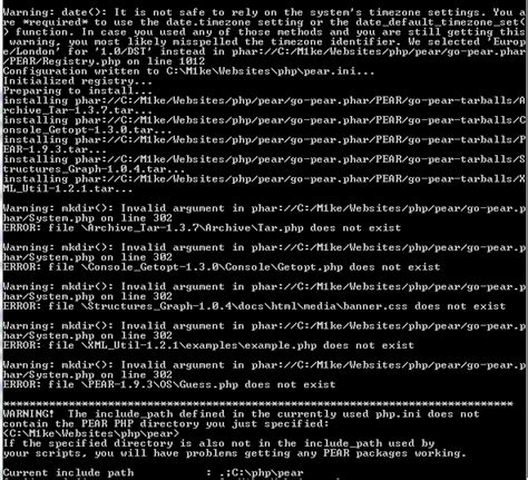 Php Pear Install Problems Stack Overflow