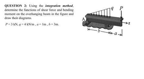 solved question 2 using the integration method determine