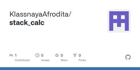 GitHub KlassnayaAfrodita Stack Calc