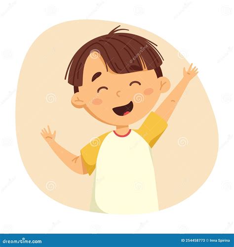 Happy Boy Cartoon Vector Collection Vector Illustration Isolated On
