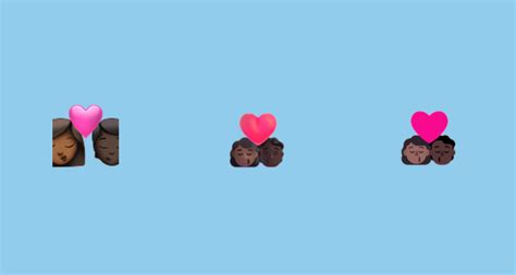 Kiss Woman Person Medium Dark Skin Tone Dark Skin Tone On Apple Ios