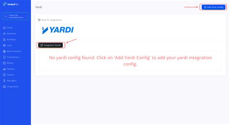 Setting Up Integration With Yardi Help Center
