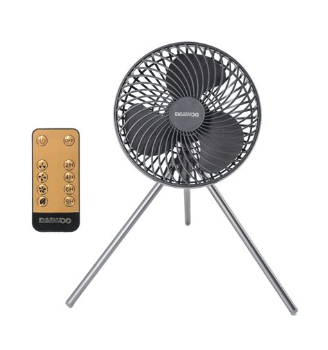 Drf 22rc Tripod Rechargeable Desk Fan With Remote Control