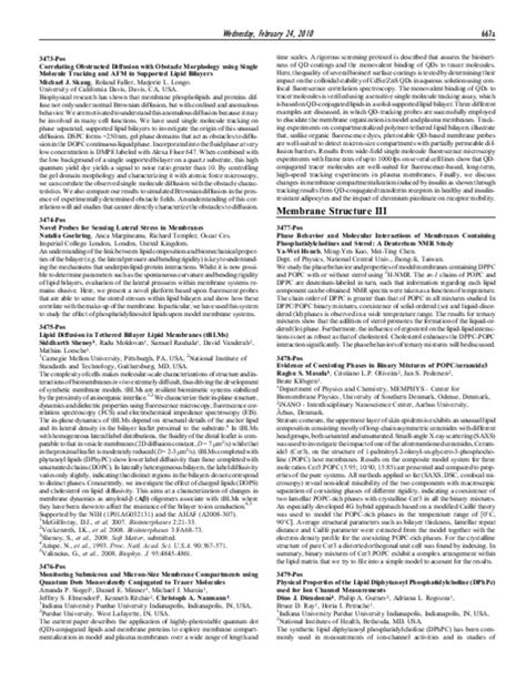Pdf Lipid Diffusion In Tethered Bilayer Lipid Membranes Tblms