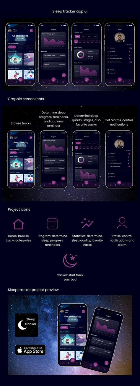 Sleep Tracker App Ui Design Behance Sleep Tracker App Ui Design Behance