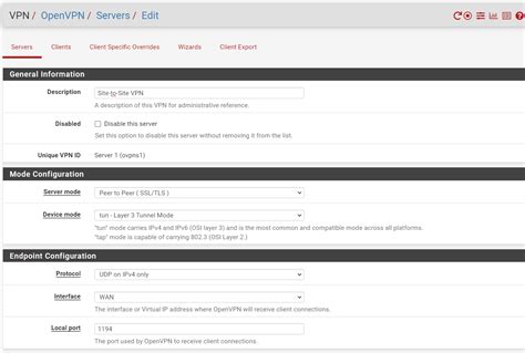 Remote Access LAN From Client Behind OpenVPN Site To Site Tunnel Netgate Forum