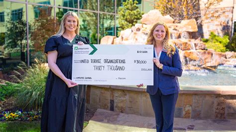 Paycom And Employees Donate 30 000 To United Service Organizations