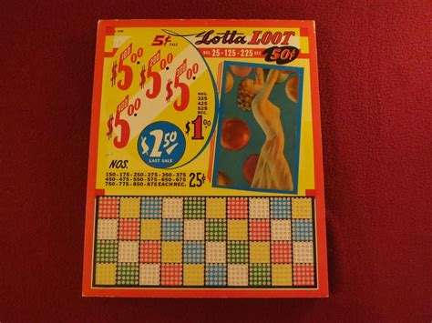 Vintage Risque Nude Unused Original 5c Gamming Punch Board 10 X 12 1811140580