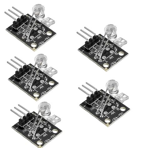 Hailege 5pcs 5v Heartbeat Detect Sensor Heart Rate Detect Measuring Module Finger Heartbeat