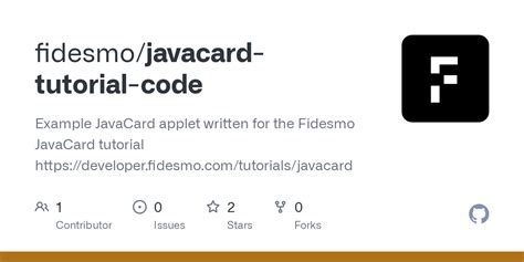Github Fidesmojavacard Tutorial Code Example Javacard Applet