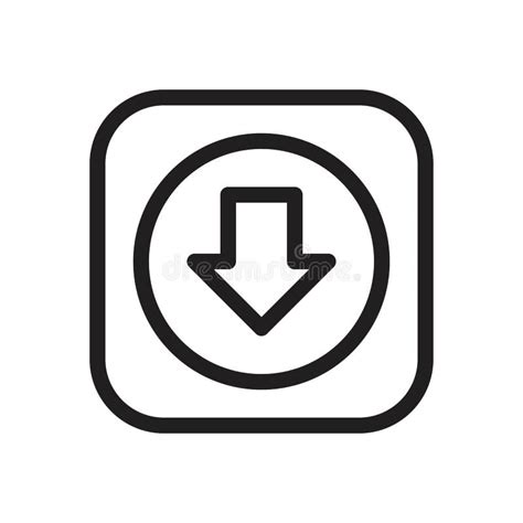 Download File Icon Template Black Color Download File Icon Symbol Flat Sign Isolated On White