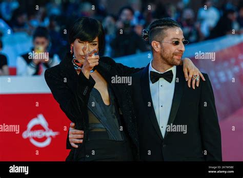 Rome Italy October 18 Nina Zilli And Daniele Lazzarin Attends The