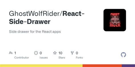 GitHub GhostWolfRider React Side Drawer Side Drawer For The React Apps