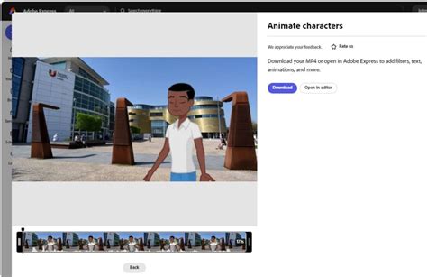 Adobe Express Create An Animated Character With Audio E Learning Help Guides