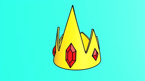 Adventure Time Ice King Crown 3d Model 3d Printable Cgtrader