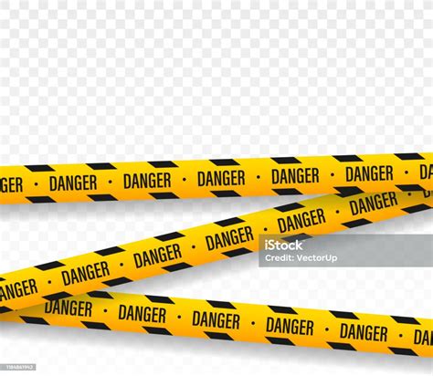 위험 경찰 라인은 테이프 디자인을 교차하지 않습니다 벡터 그림입니다 가장자리에 대한 스톡 벡터 아트 및 기타 이미지 가장자리 감시 건설 산업 Istock