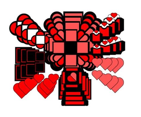 Exploding Box Svg 4 Layer Split Heart With Frames And Pockets Etsy