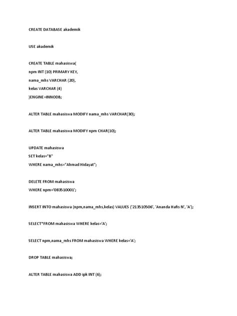 Syntax Basis Data Pdf Data Model Software Design