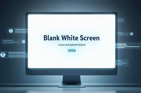 Blank White Screen Causes And Updated Solutions In 2026