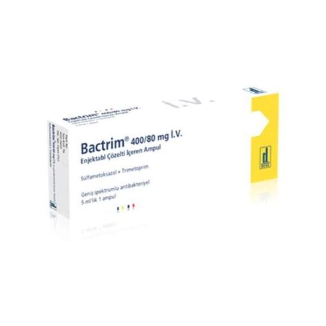 Bactrim Trimetoprimsulfametoxazol Ampolla 400mg80mg Iv Deva