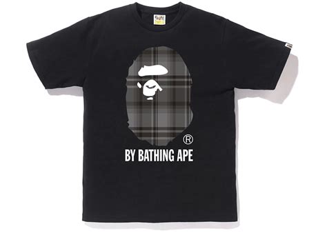 Bape Check By Bathing Ape Tee Blackblack Side Kicks