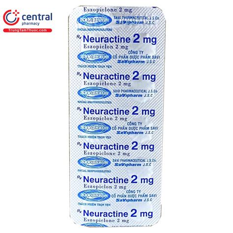 Thuốc Neuractine 2mg: Chỉ định và lưu ý sử dụng