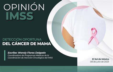 Detección Oportuna Del Cáncer De Mama Instituto Mexicano Del Seguro