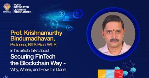 Bits Pilani Work Integrated Learning Programmes On Linkedin Bitspilani Wilp Blockchain