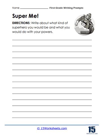 1st Grade Writing Prompt Worksheets Worksheets Library