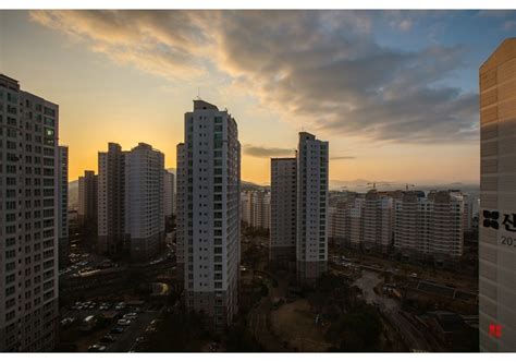 지웰아파트의 일출