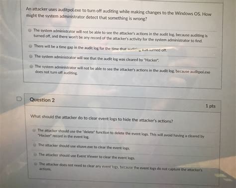 solved an attacker uses auditpol exe to turn off auditing