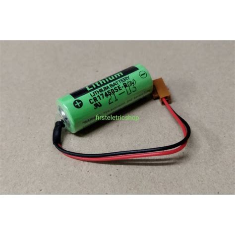 Lithium Battery แบตเตอรี่ CR17450SE-R (3V) SANYO ขั้วแจ็คสีน้ำตาล ...