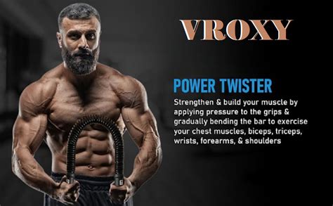 Vroxy Python Power Twister Bar Upper Body Exercise For Chest Shoulder Forearm Bicep And Arm