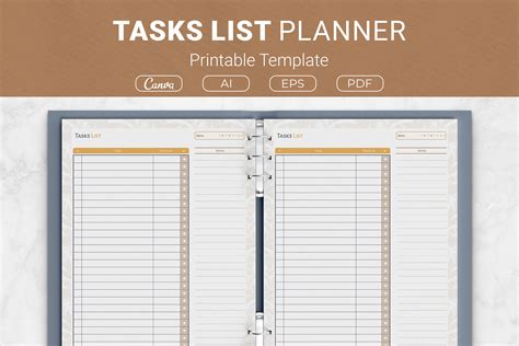 Tasks List Planner Graphic By JUNDI Creative Fabrica