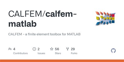 github calfem calfem matlab calfem a finite element toolbox for matlab