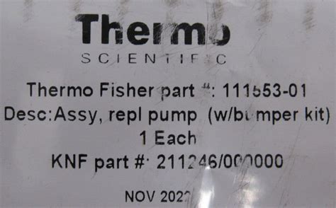 New Thermo Scientific 111553 01 Analyzer Pump Pu2737 N86 Sb