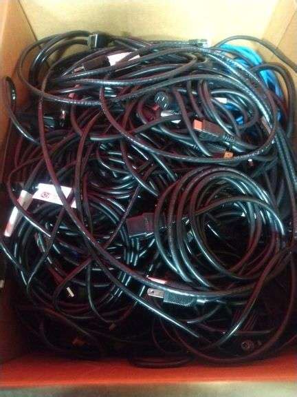 Box Of Assorted Cables Sierra Auction Management Inc