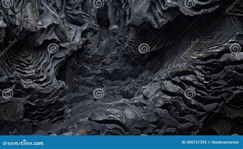 Geology Lava Plateau Landscape Stock Illustration