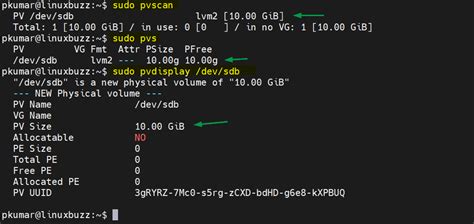 how to create lvm partition in linux step by step