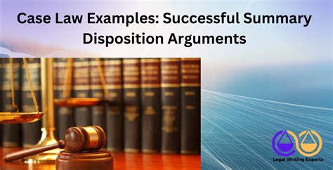 Case Law Examples Successful Summary Disposition Arguments