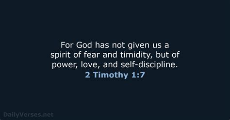2 Timothy 1 7 Kjv