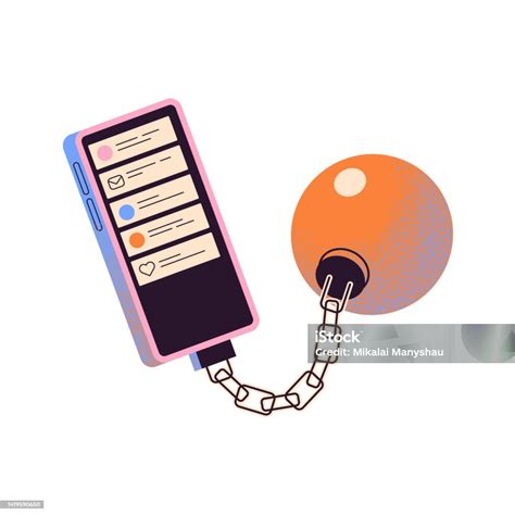 Vector Illustration Nomophobia Stock Illustration Download Image Now