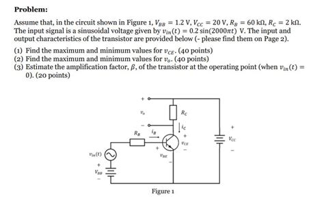 Solved Problem Assume That In The Circuit Shown In Figure