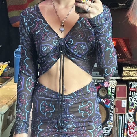 Dolls Kill Club Exx 2 Piece Mesh Set Perfect For Depop