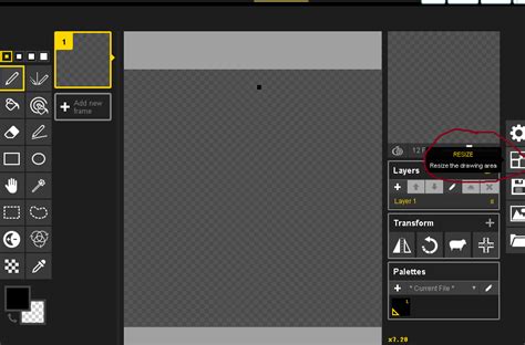 Resizing The Canvas To Fit My Piskel Drawing How Do I GDevelop