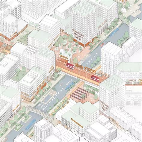 Axonometric City Representation Stedenbouw Bouwkunde Stad Axonometric City Representation Stedenbouw Bouwkunde Stad