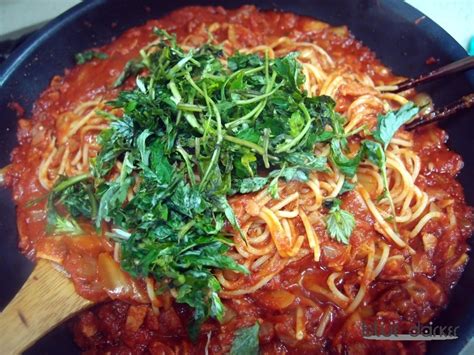 토마토김치스파게티 만들기